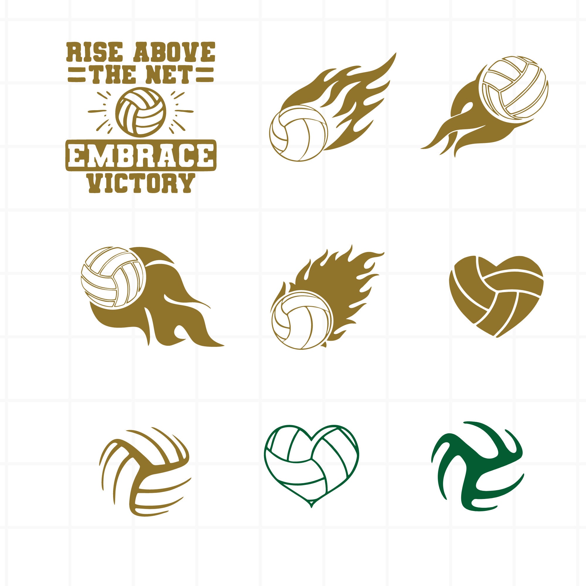Volleyball Svg Bundle, Volleyball Clipart for Cricut, Volleyball ...