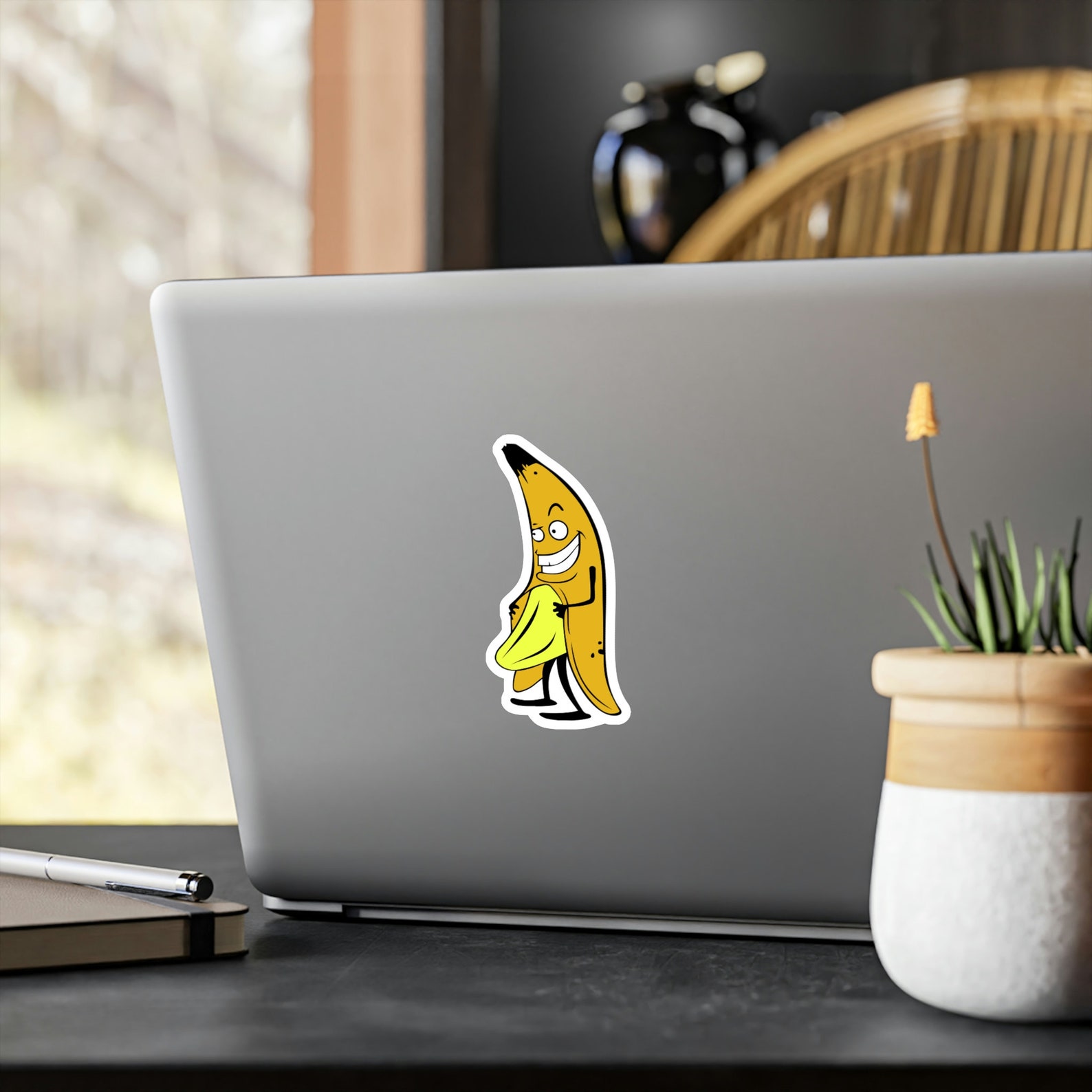 Evil, Naughty Banana, Funny Logo, Sticker Decal - Etsy