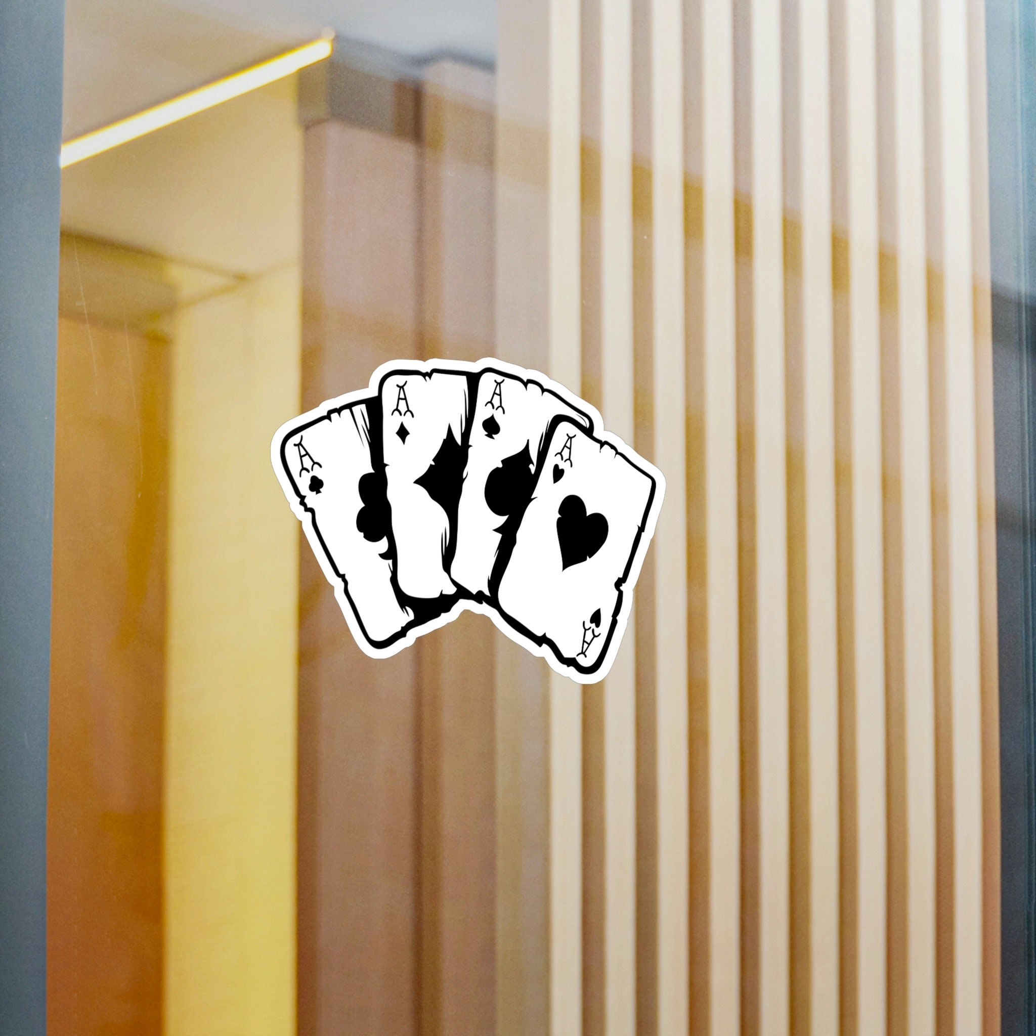 Four of a Kind, Aces Logo, Sticker Decal - Etsy