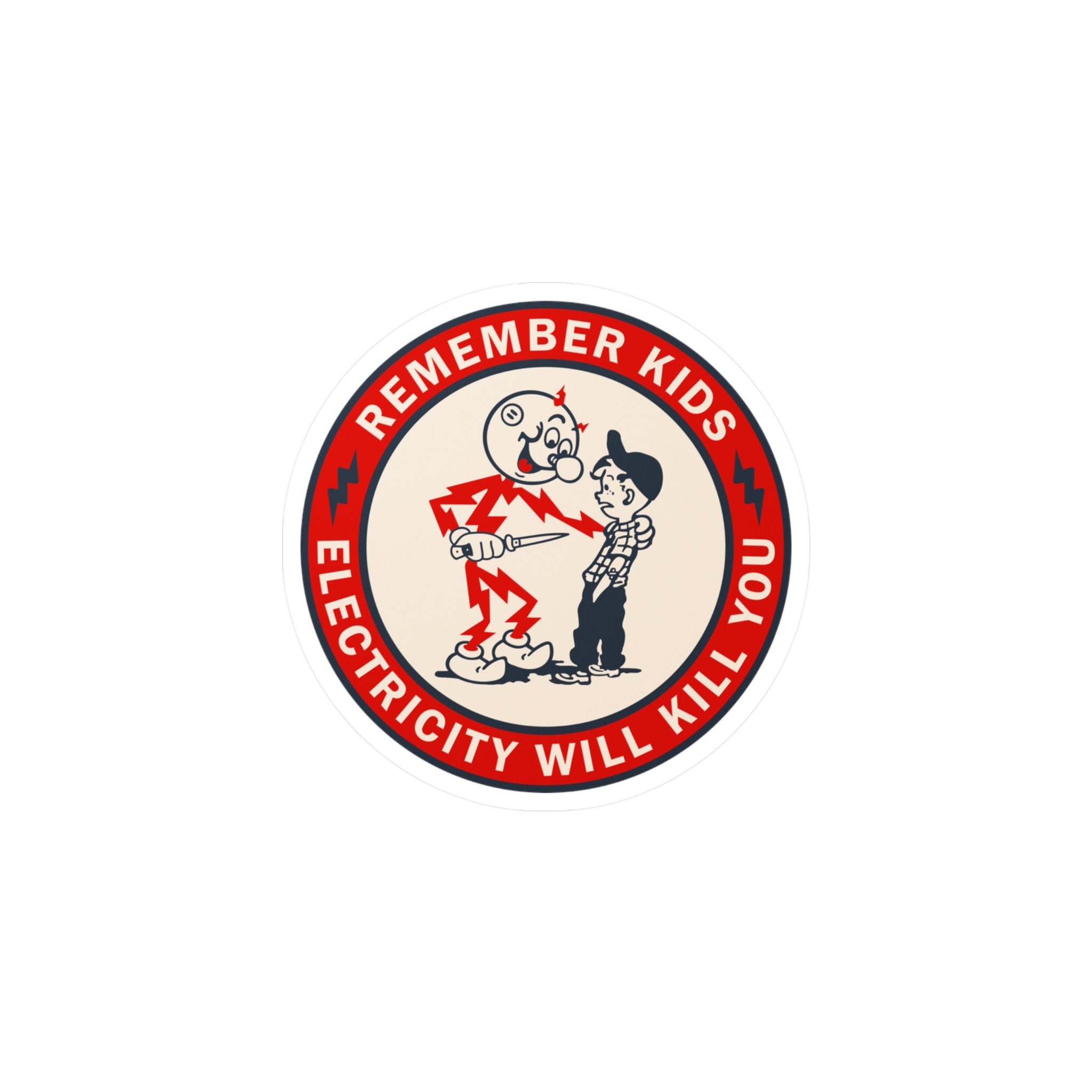 Reddy Kilowatt, Remember Kids Electricity Will Kill You, Vintage Funny ...