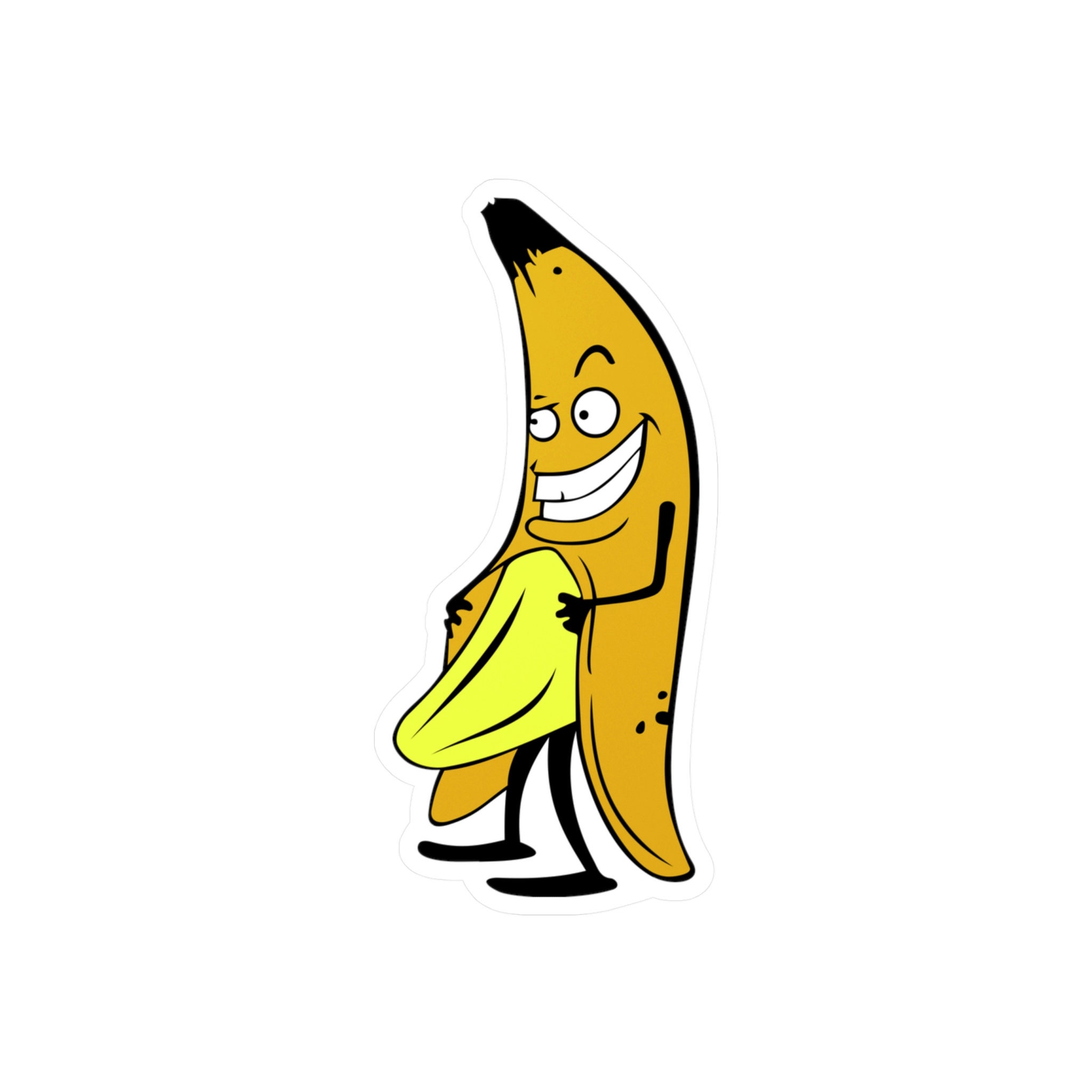 Evil, Naughty Banana, Funny Logo, Sticker Decal - Etsy