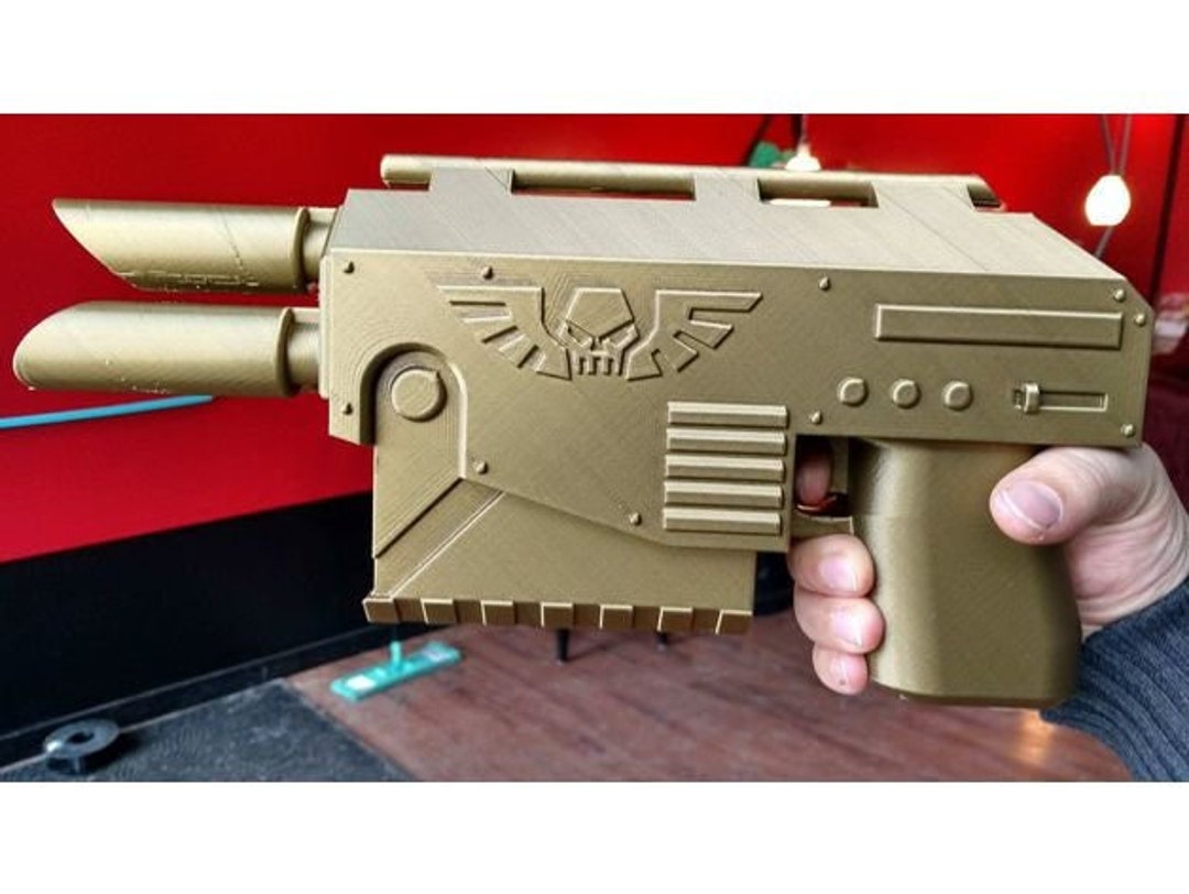 Warhammer 40k Triple Barreled Laspistol for Larp/cosplay 3D Printed - Etsy
