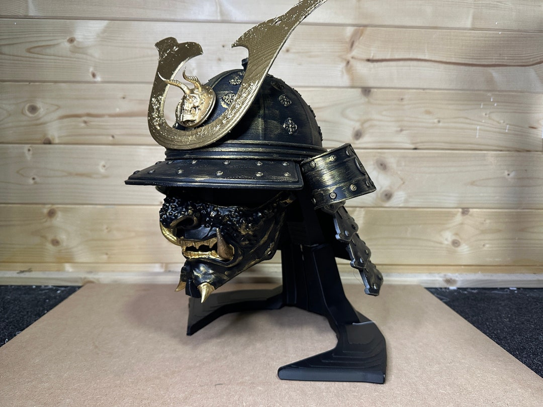 Wearable Samurai Helmet and Mask Hand Painted Custom Cosplay High ...