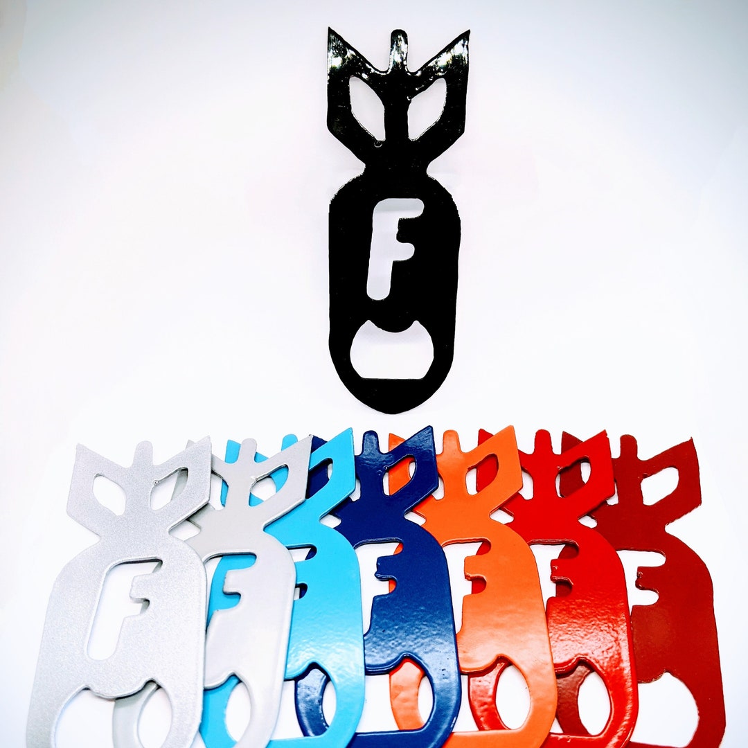 F-bomb Bottle Opener Powder Coated Metal Multiple Colors - Etsy