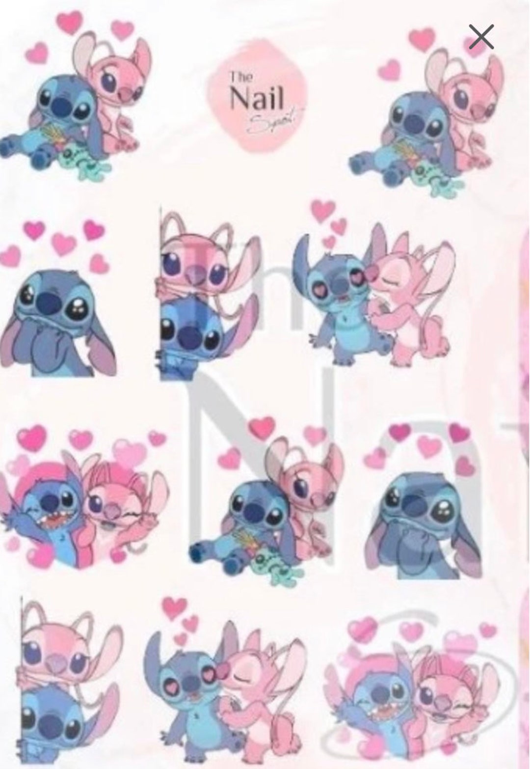 Water Slide Nail Decal | Valentine’s Day Nail Art | Cartoon Nail Decal ...