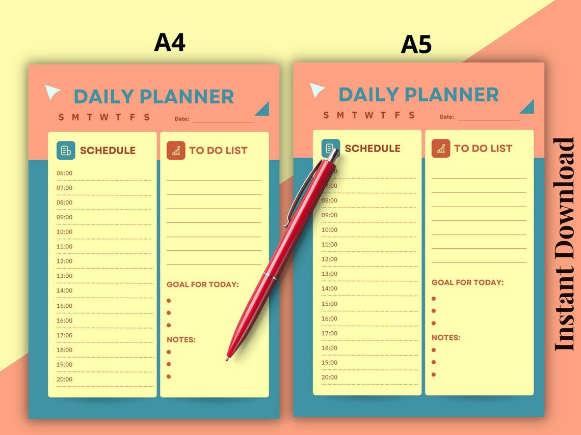 Daily Habit Tracker, Daily Routine Planner, Routine Checklist, A4/a5 ...