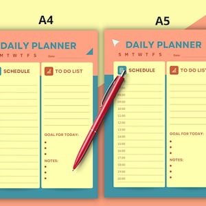 Daily Habit Tracker, Daily Routine Planner, Routine Checklist, A4/a5 ...