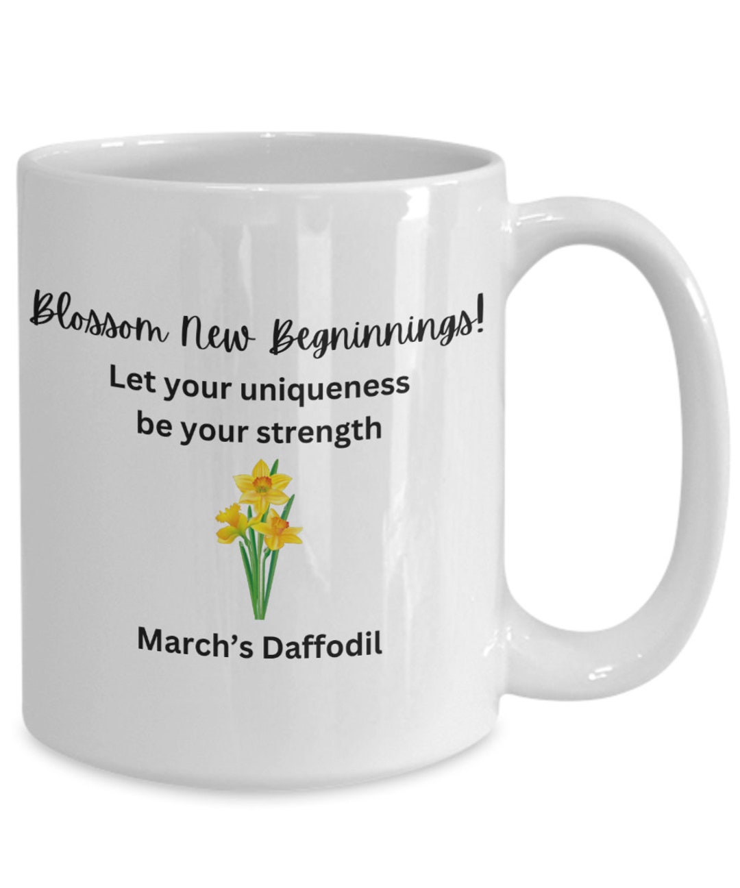 Gift This Beautiful March Birth Flower Mug to Someone Special, March ...