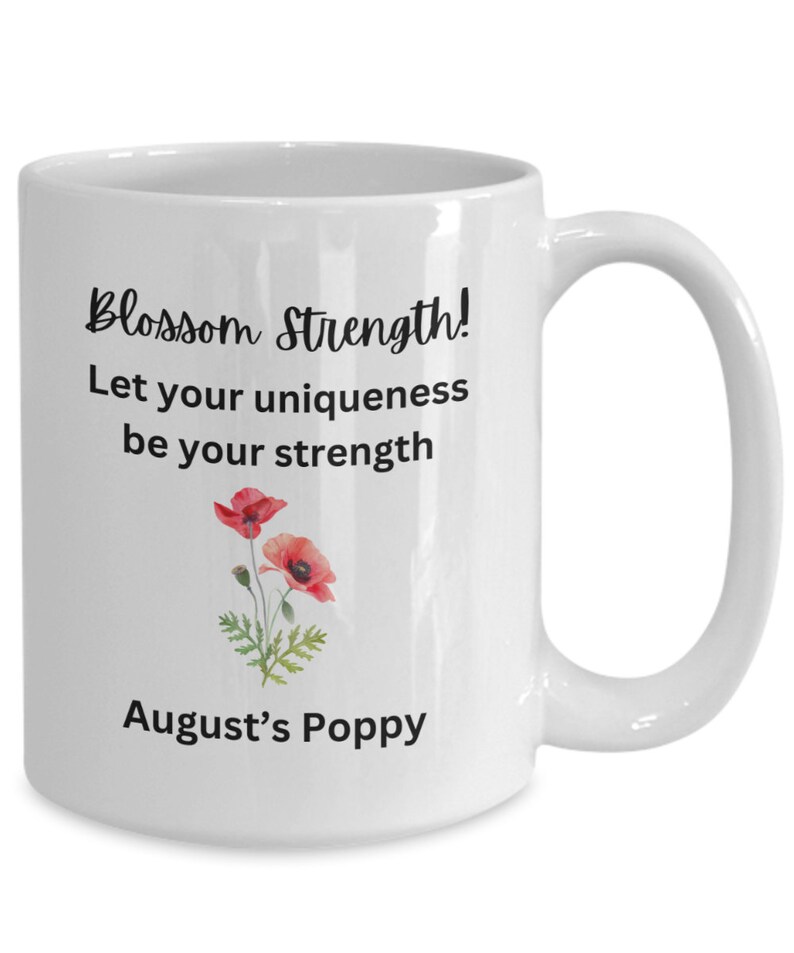 Gift This Beautiful August Birth Flower Mug to Someone Special, August ...