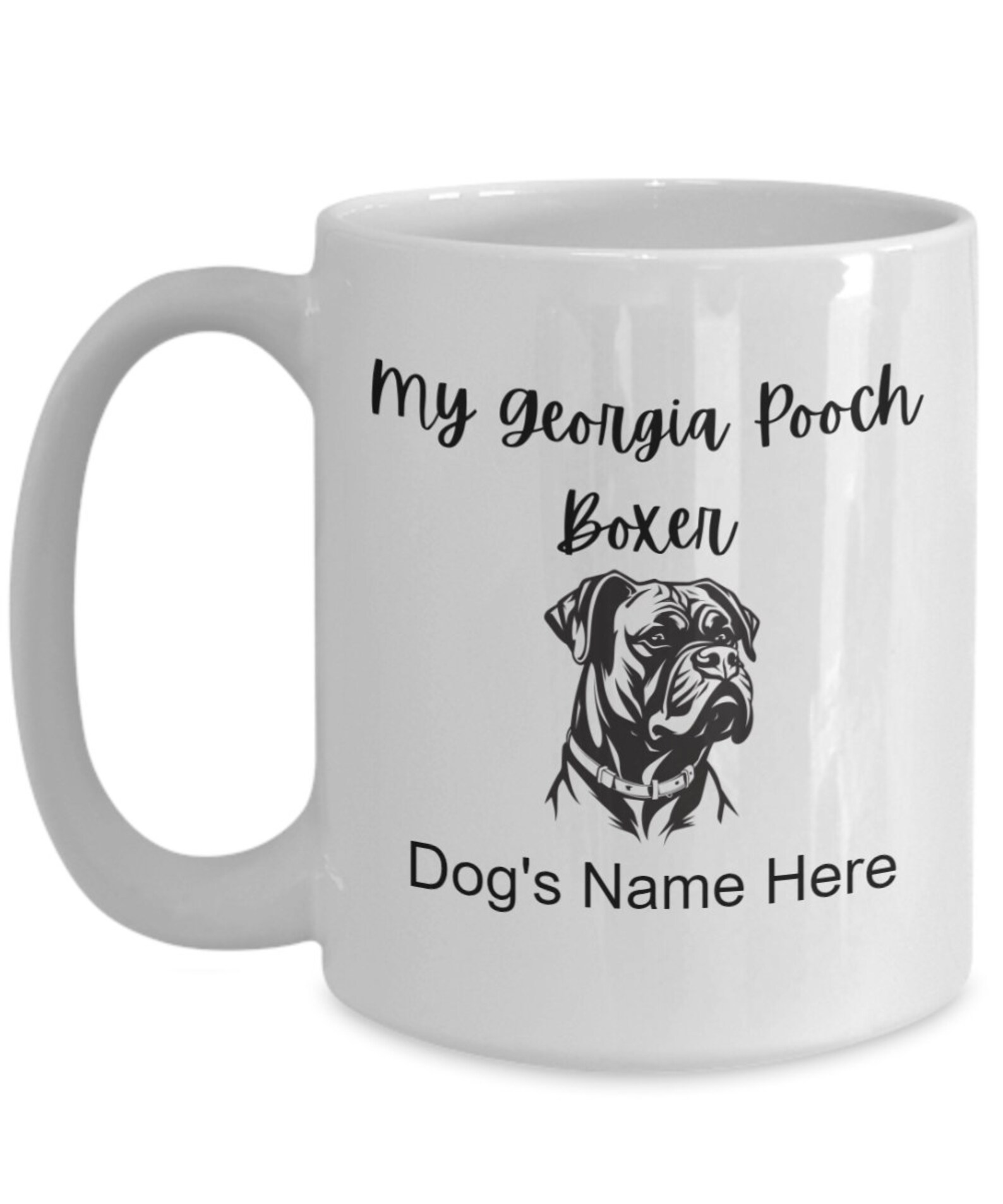 Personalized Dog Gift for Boxer Owners, My Georgia Peach or Pooch Mug ...