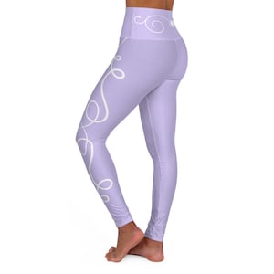 Lavender Sports Outfit Workout Set Athletic Wear Purple Bra Leggings ...
