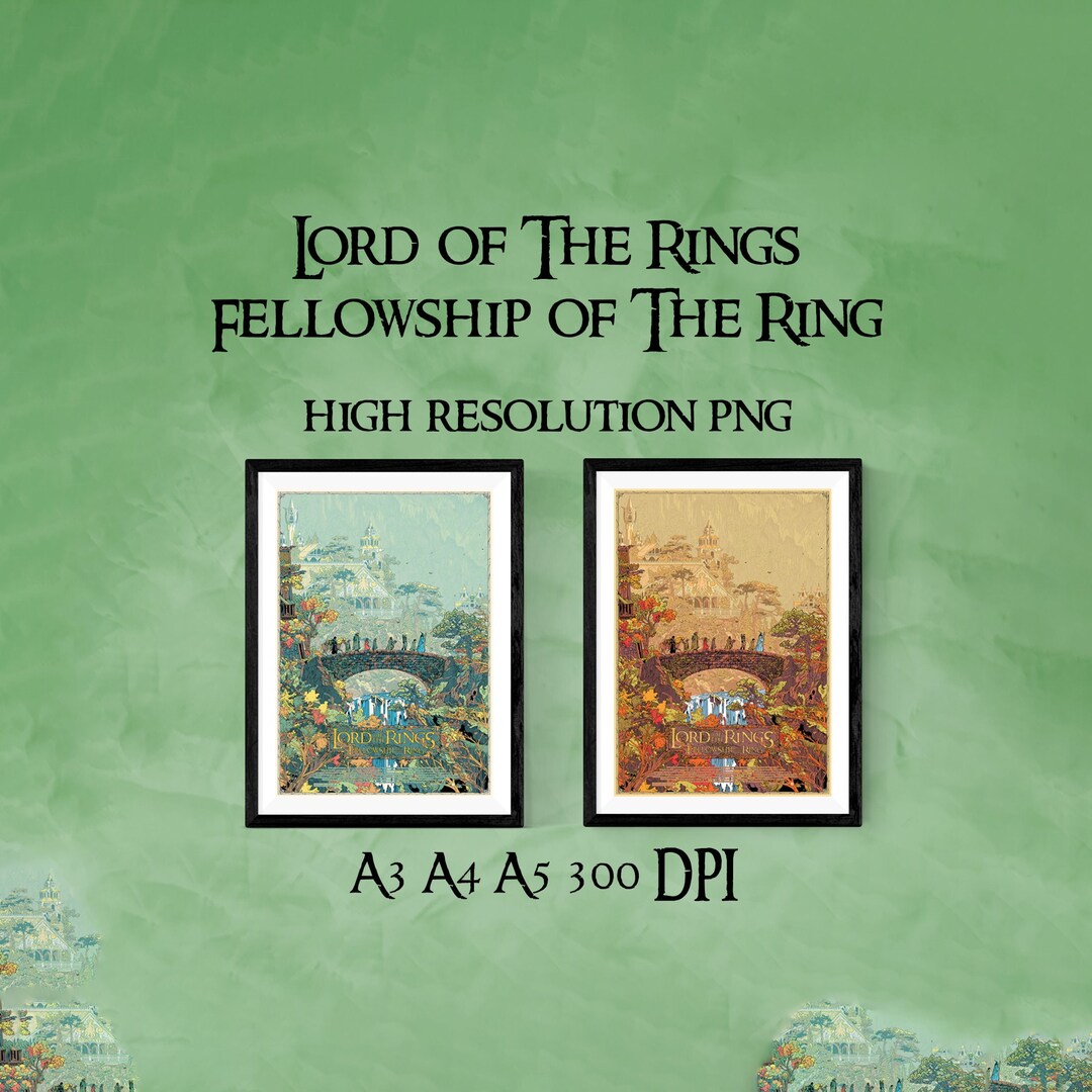 Lord of the Rings Printable Poster Set, Digital Download, LOTR ...