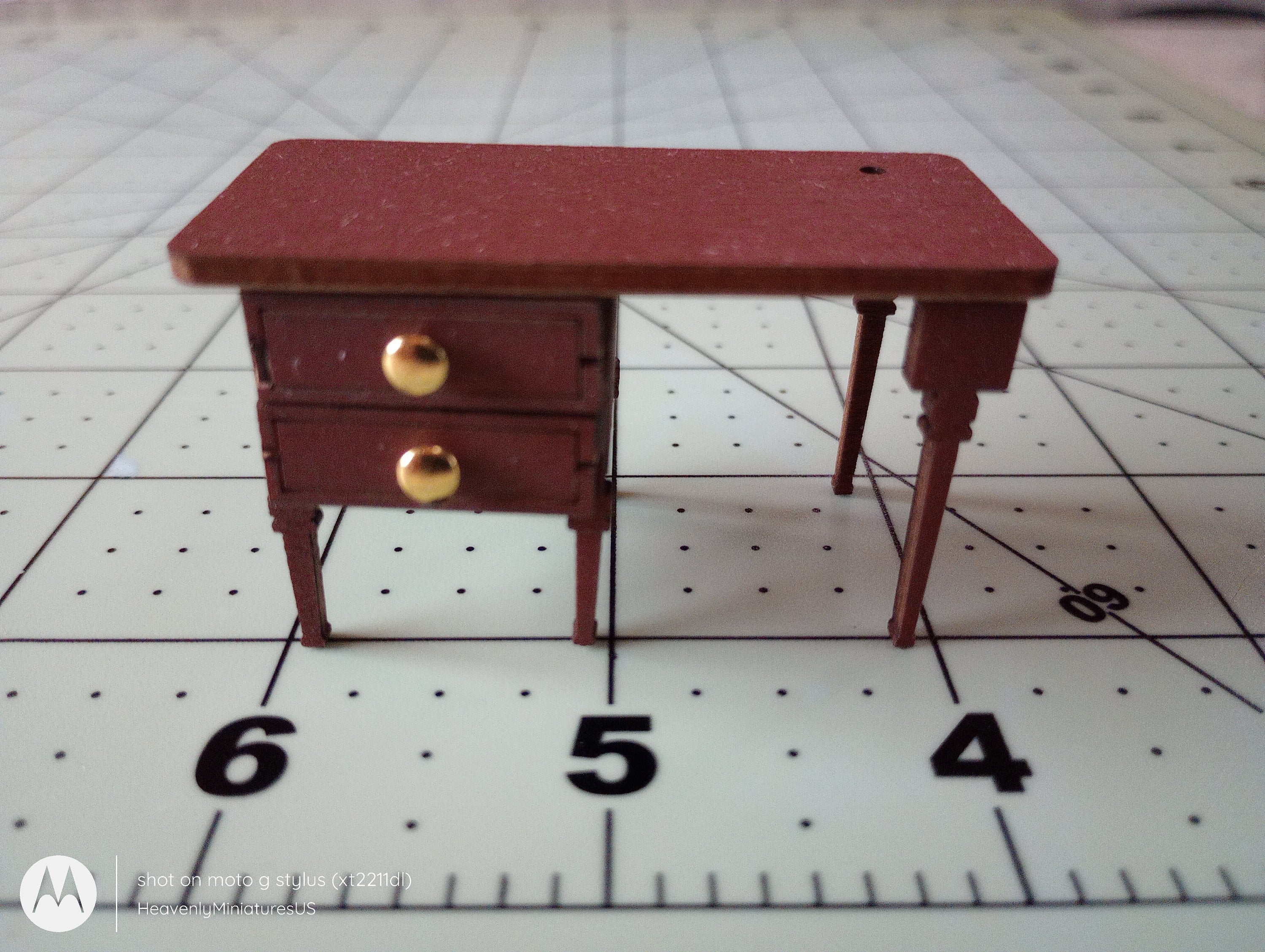 1:24 Dollhouse Miniature Elegant Desk. Furniture is Kit Furniture With ...