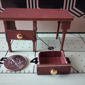 1:24 Dollhouse Miniature Elegant Desk. Furniture is Kit Furniture With ...