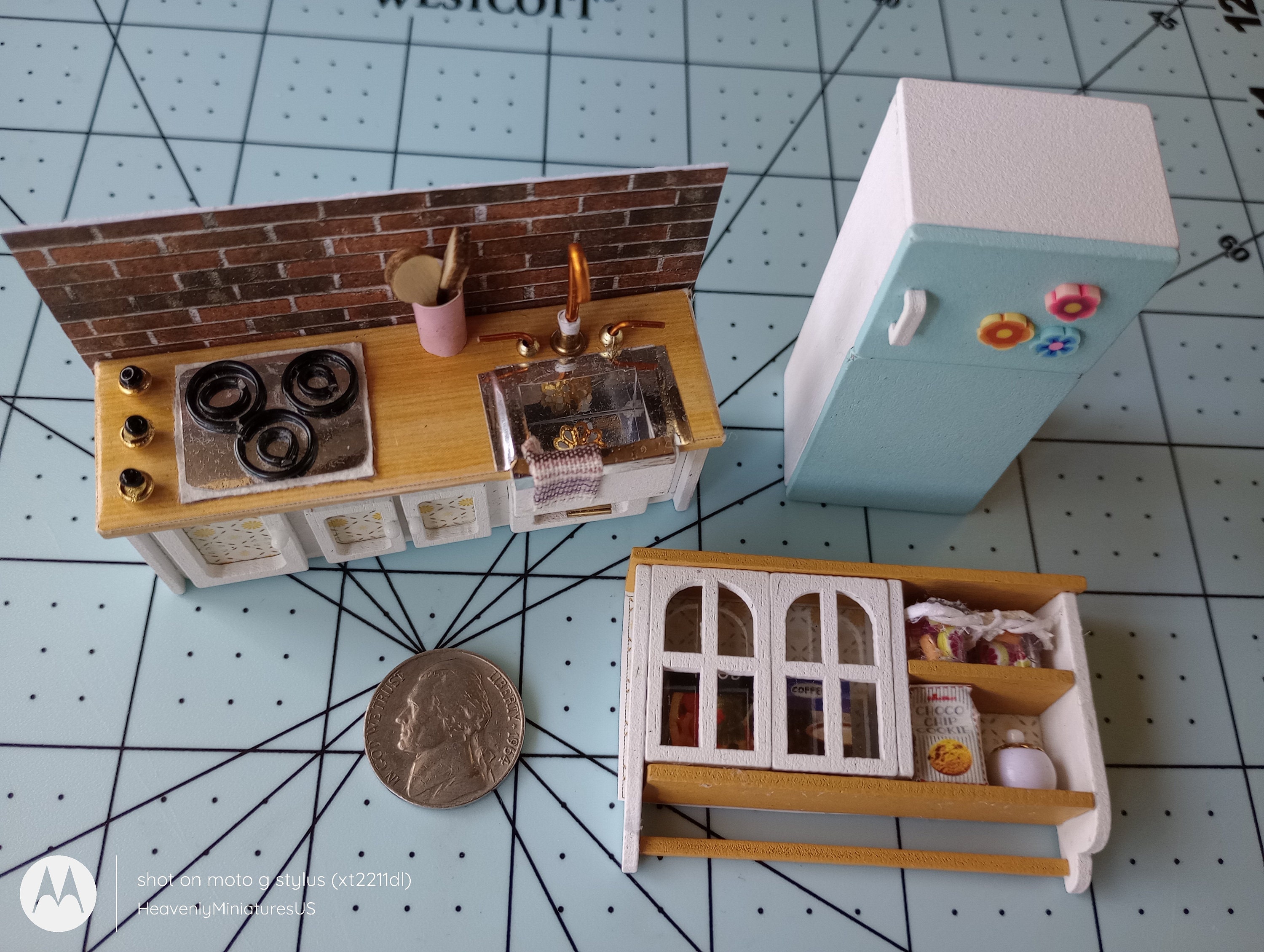 1:24 Dollhouse Miniature Kitchen Set of Three - Etsy