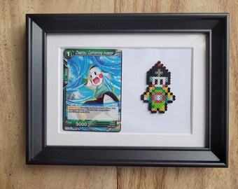 Cell Dragon Ball Z Handmade Perler Bead With Frame and Playing Card ...