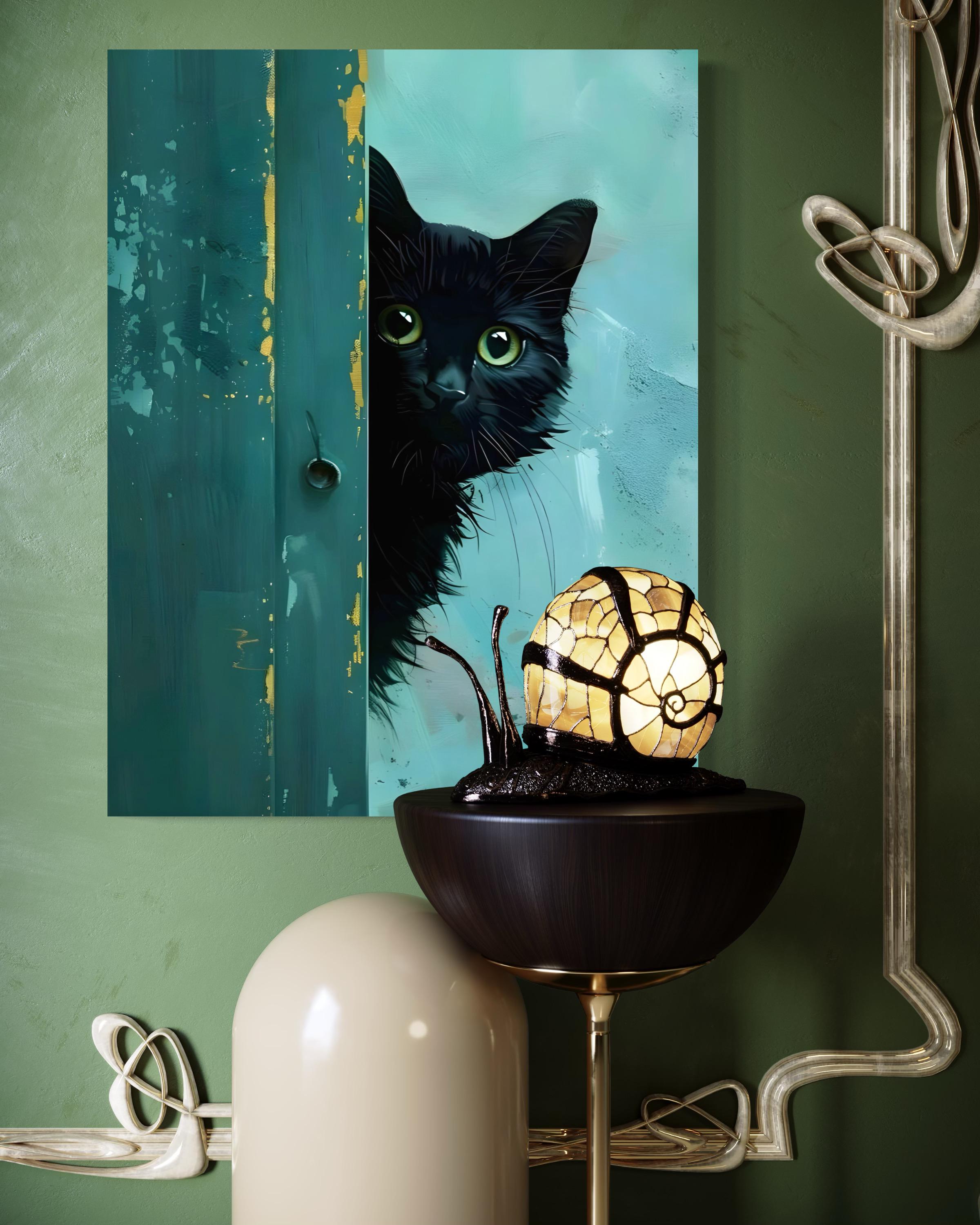 Cat Wall Art Decor, Printable Cat Art, Nursery Room Poster, Abstract ...