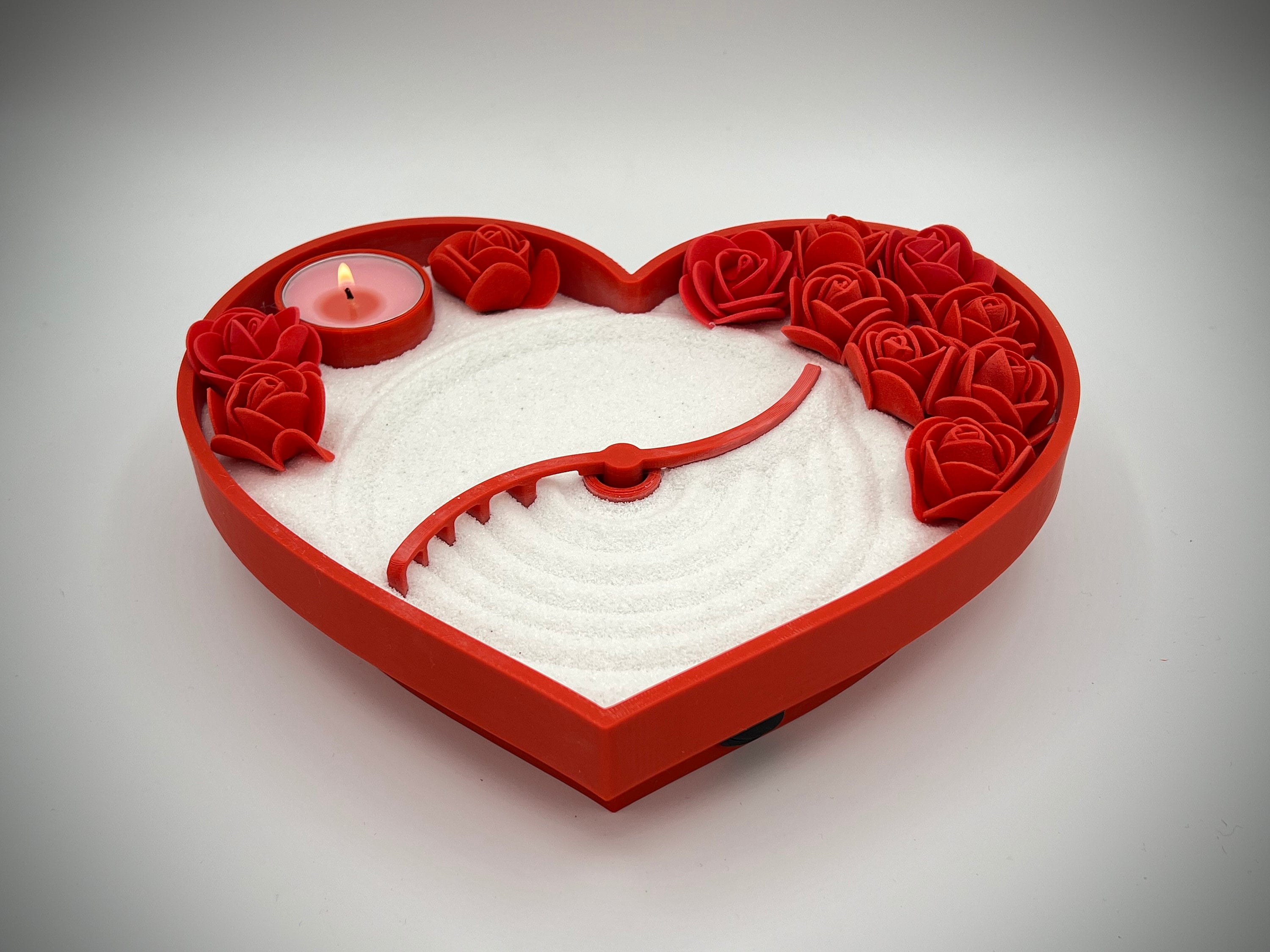 Valentine's Day Motorized Zen Garden - Automatic Zen Garden Sand Bowl ...