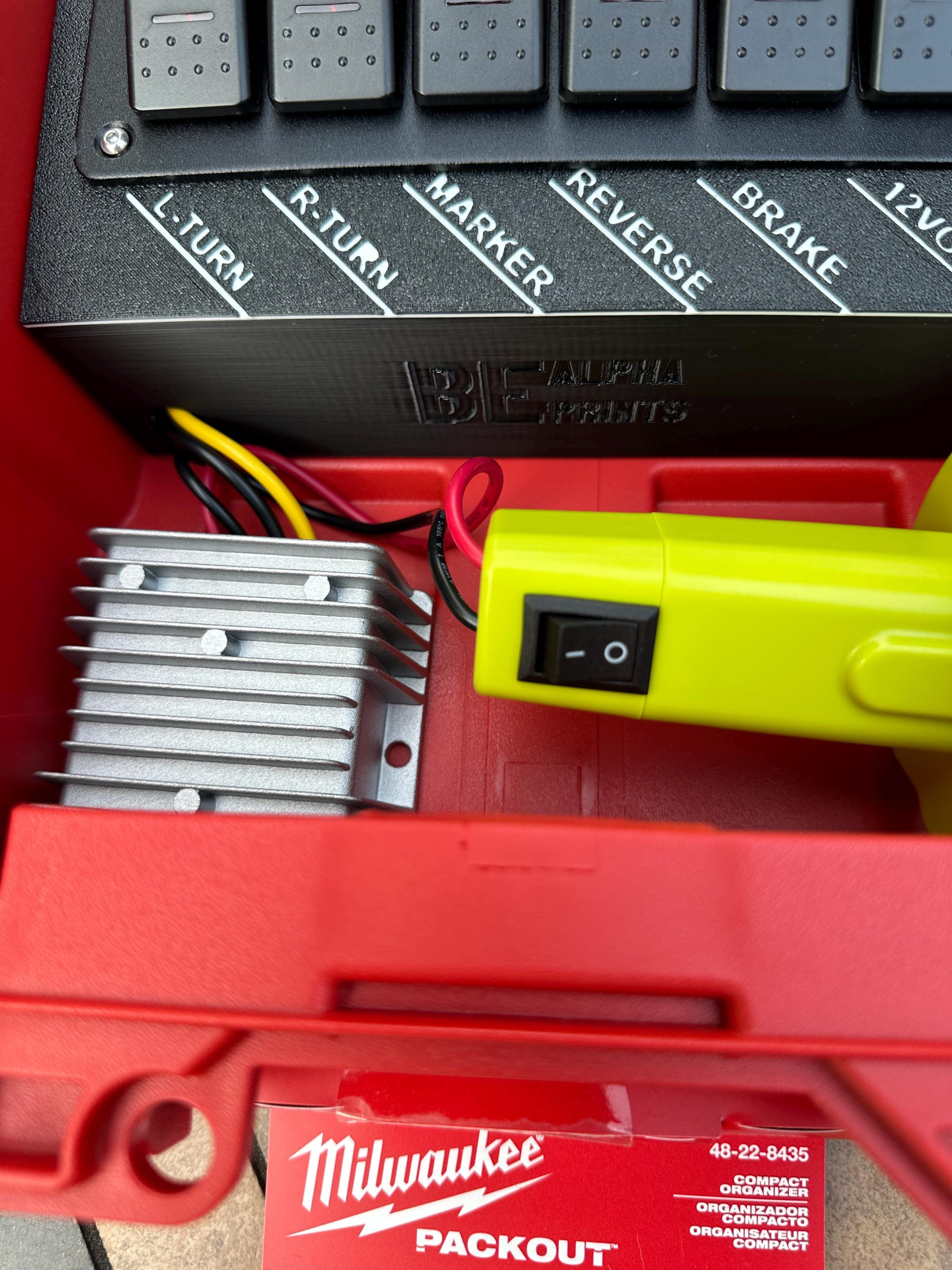 Trailer Light Tester for Ryobi 18V Battery, 7 Pin Trailer Light Tester ...