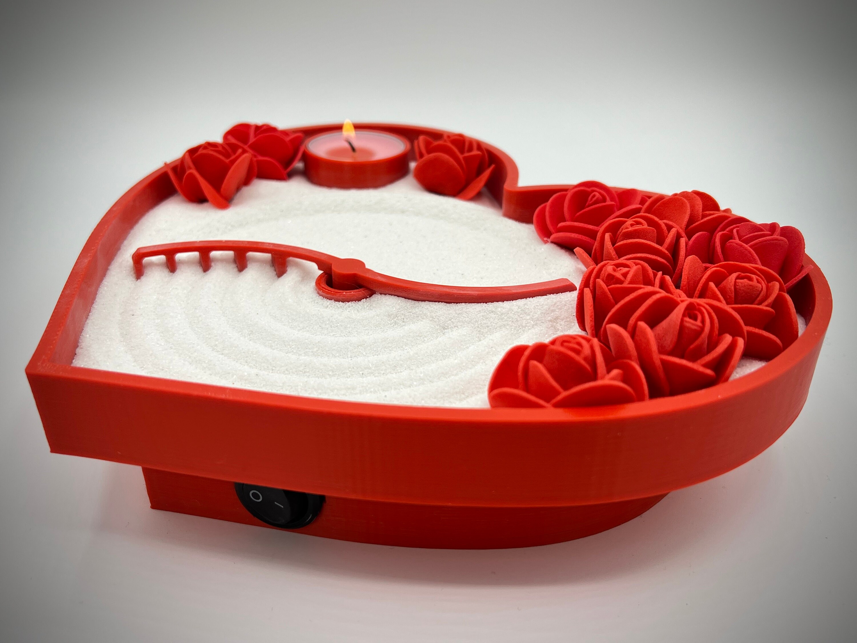 Valentine's Day Motorized Zen Garden - Automatic Zen Garden Sand Bowl ...