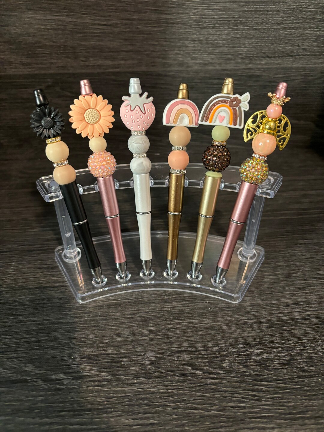 Beaded Pens Flower Pens Flower Beaded Pens - Etsy