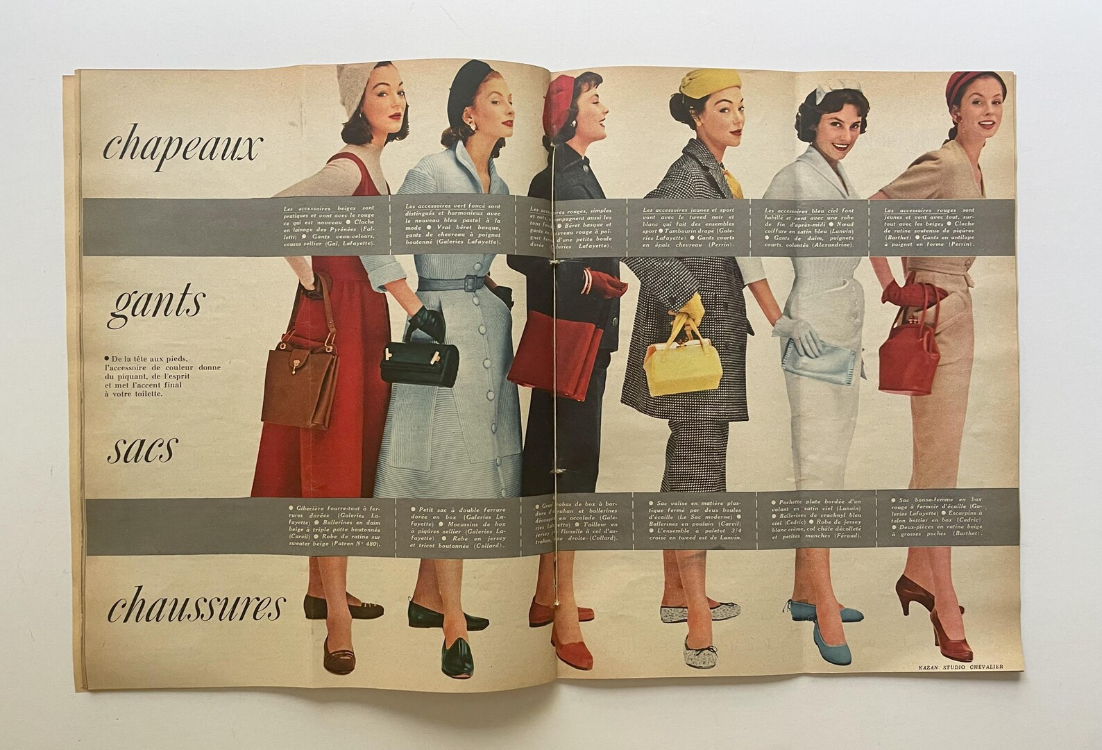 Vintage French Magazine for Collage, Old Magazine Scrapbooking Paper ...