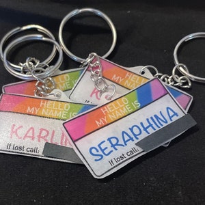 Child Identification Keychain - Etsy