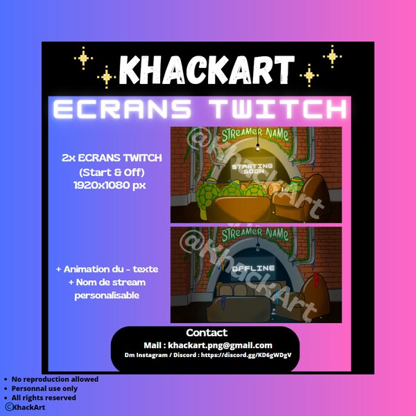 Ninja Turtles Twitch Overlay - Etsy New Zealand