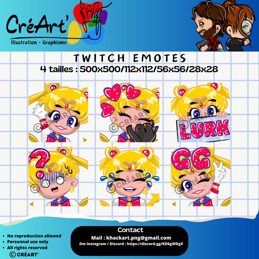 Twitch Emotes "wizard" X6 - Etsy