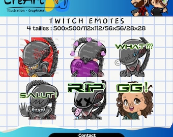 Alien Twitch Emote LOL - Etsy