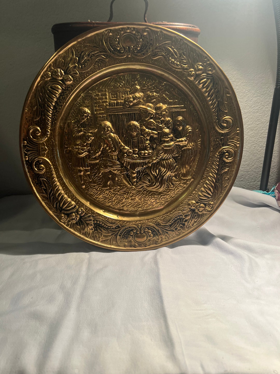 Vintage Brass Wall Decor - Etsy