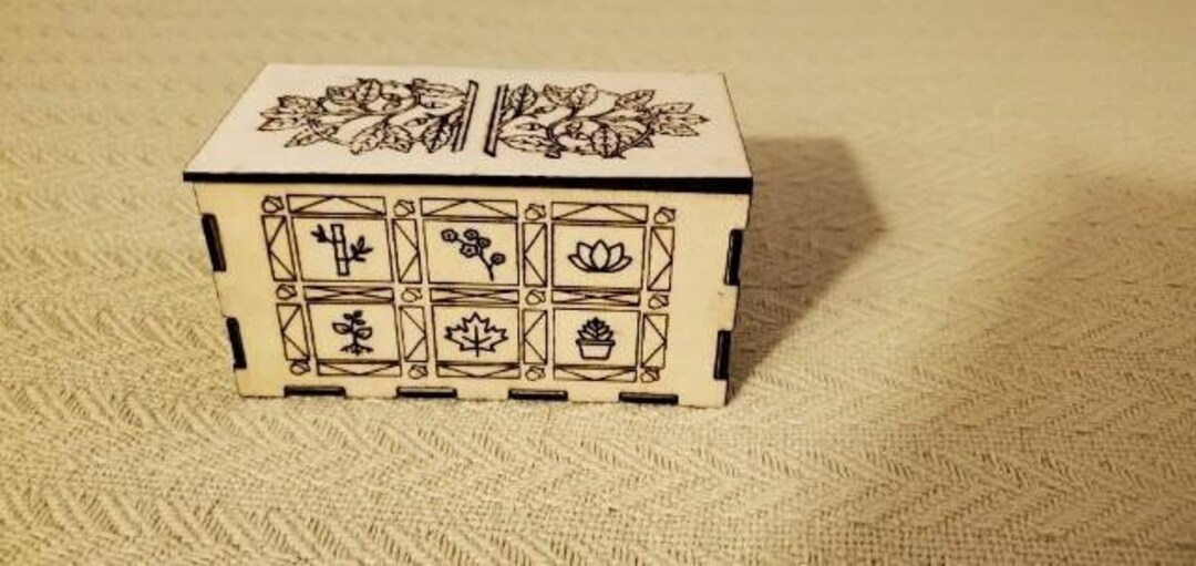Nature Squared Laser Cut Box File - Etsy