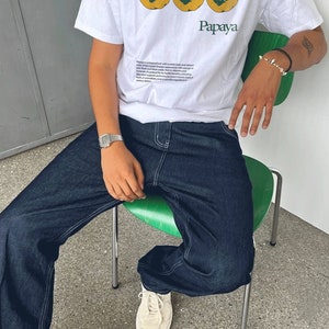 Retro-style Vintage Unisex T-shirt Papaya Graphic Tee, Unisex ...