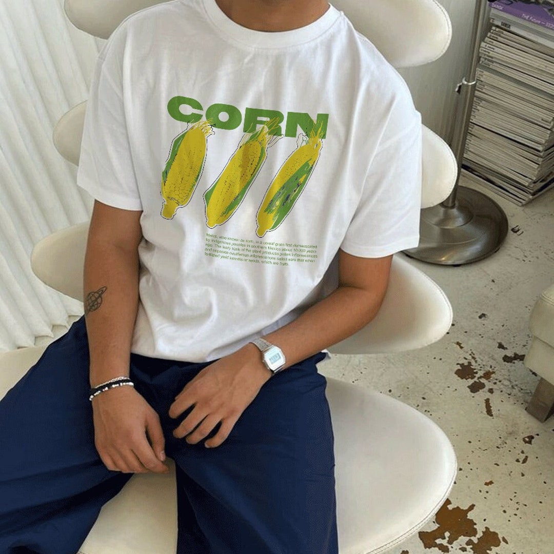 Vintage Tshirt for Corn Famers Corn Vegetable Farm Field Maize Lovers ...
