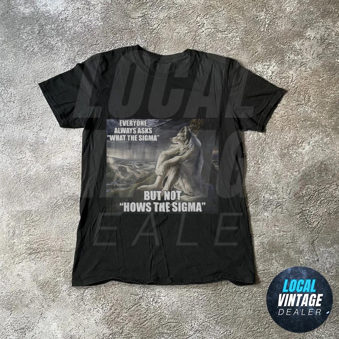 Alpha Wolf Vintage 90s T-shirt - What is the Sigma Wolf T-shirt, Grunge ...