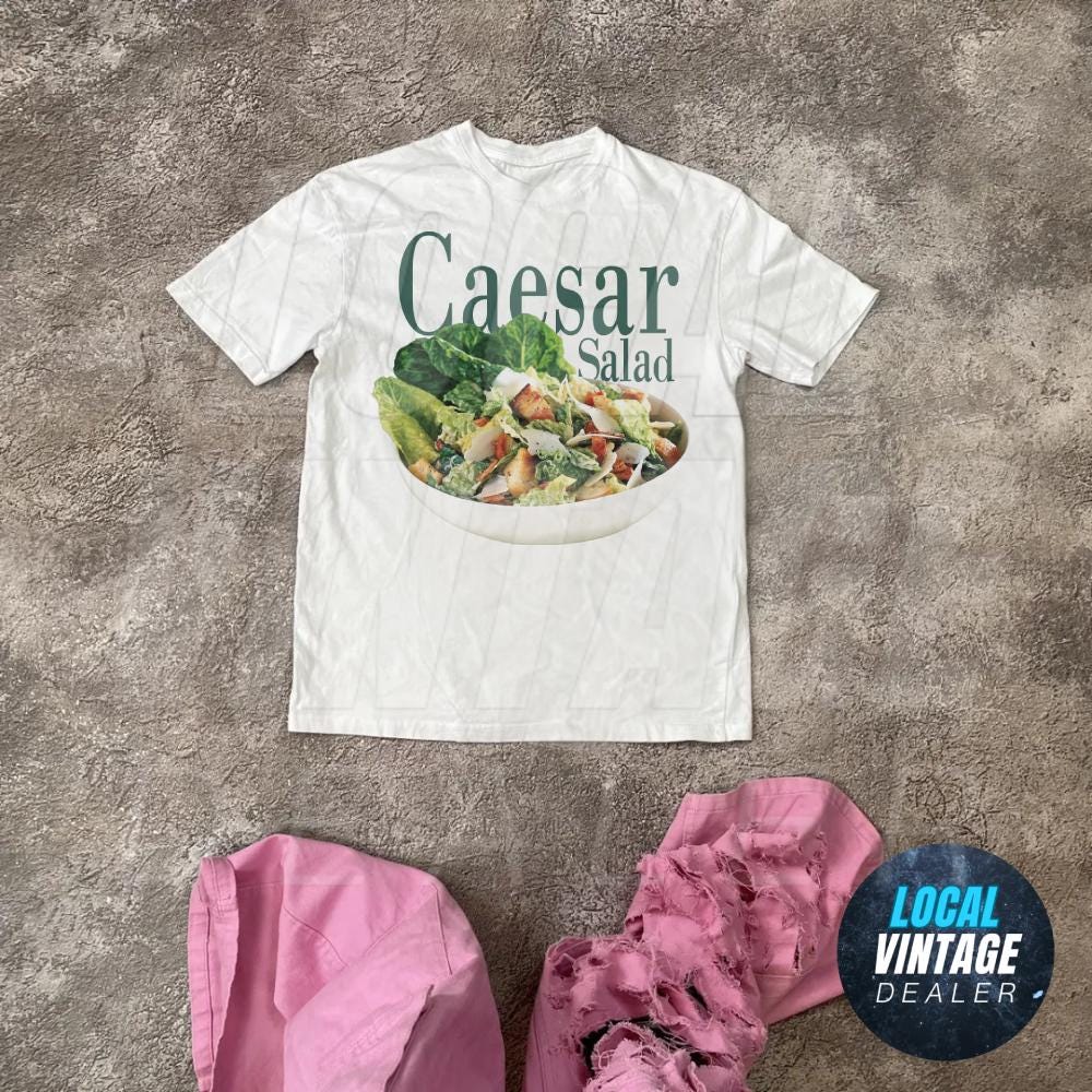 Caesar Salad Graphic Tee | Retro Vintage Style | Unisex Casual Wear ...