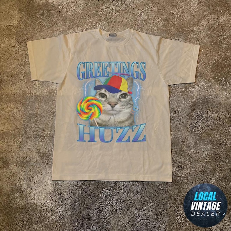 Greetings Huzz Funny Gen Z Gen Alpha Slang Meme T-shirt, Brainrot ...