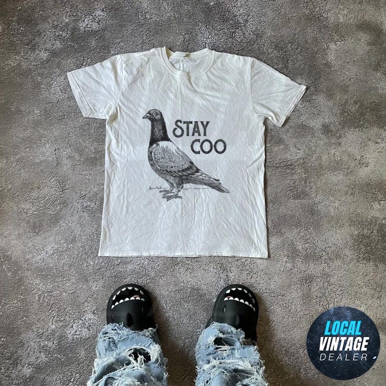 Stay Coo Shirt, Unisex Shirt, Funny Pidgeon Shirt, Bird Meme Saying ...