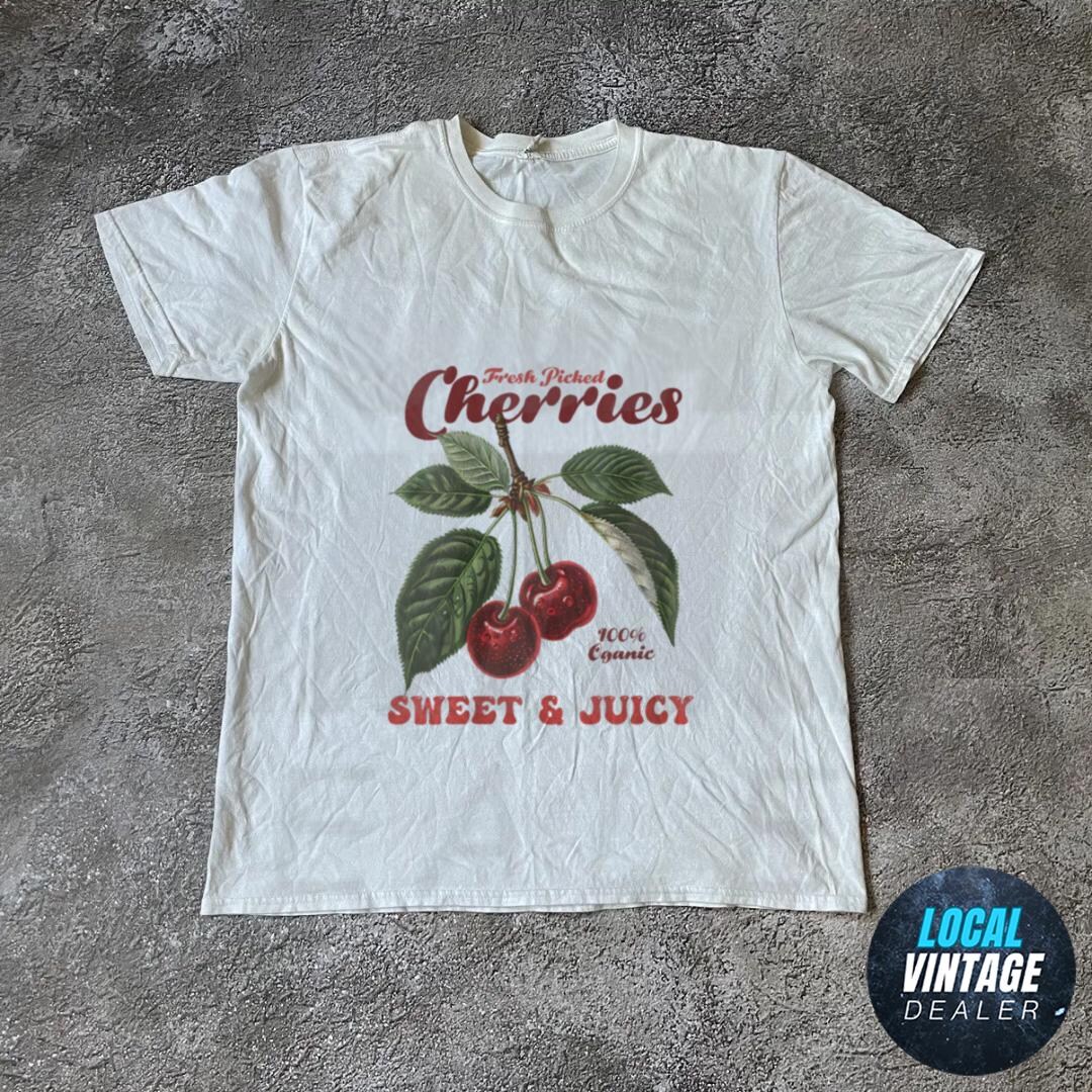 Retro Cherries Commercial Graphic Shirt, Vintage Cherry T-shirt, Unisex ...