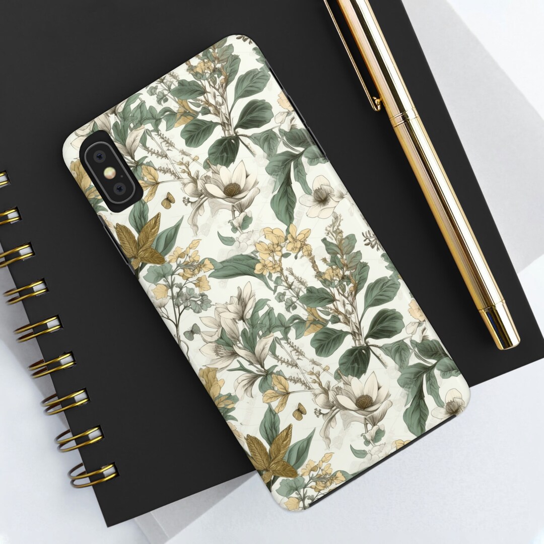 Vintage Botanical Tough Phone Cases Case-mate, Vintage Plant iPhone ...