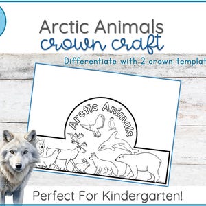 Arctic Animals Crown Craft|headband Kindergarten Activity - Etsy