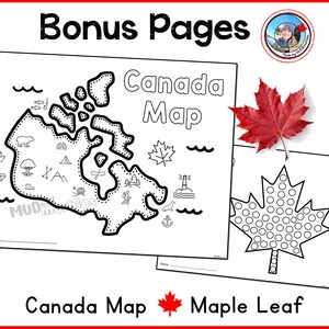 Canadian Wildlife Colouring Pages & Dot Art - Etsy