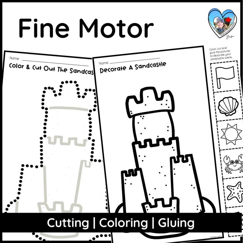 10 Sandcastle Printable Activities - Etsy