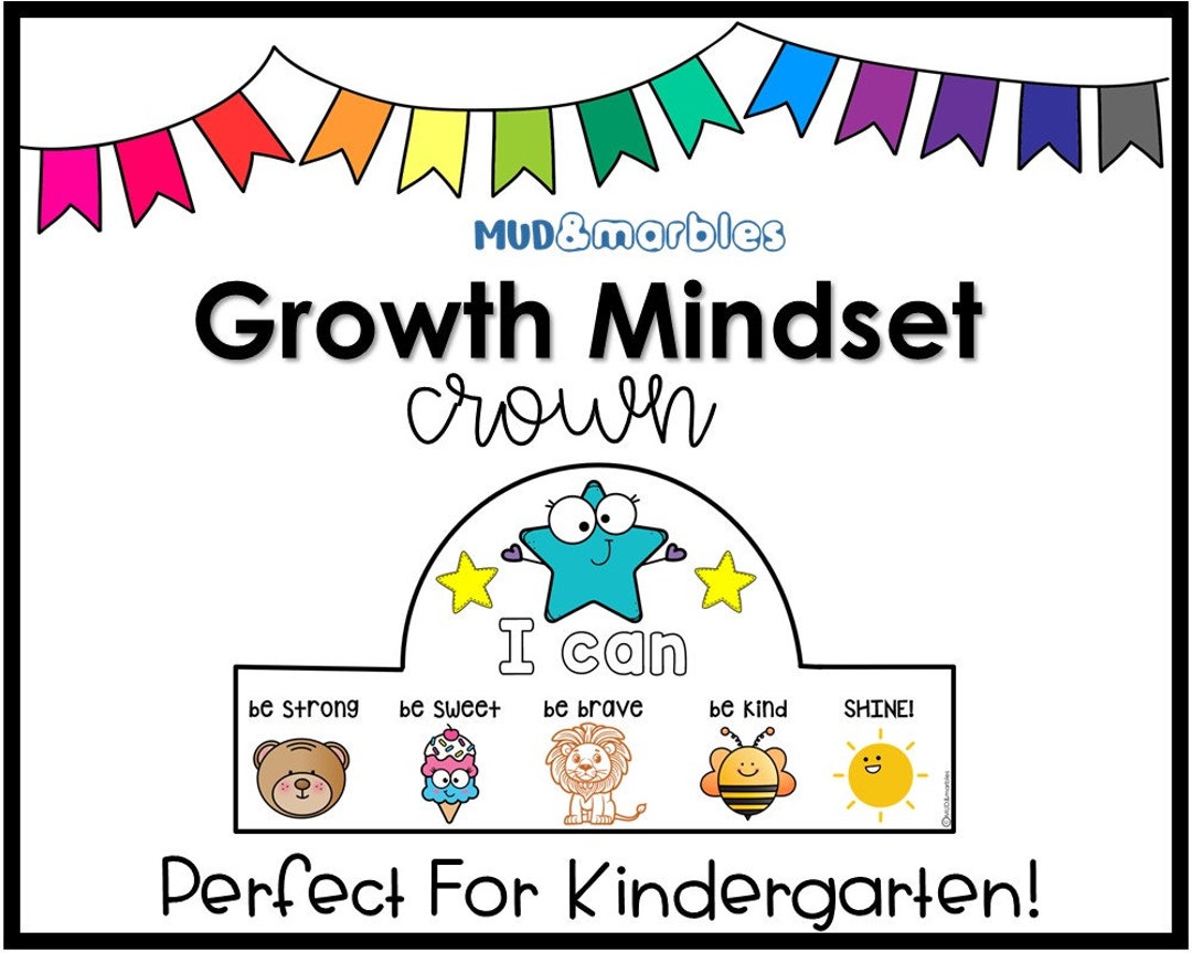 Growth Mindset I Can Crown Craft - Etsy