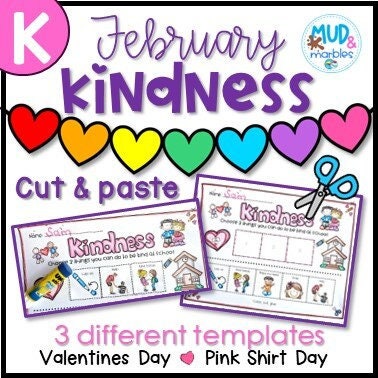 Kindness Cut and Paste Activities - Etsy