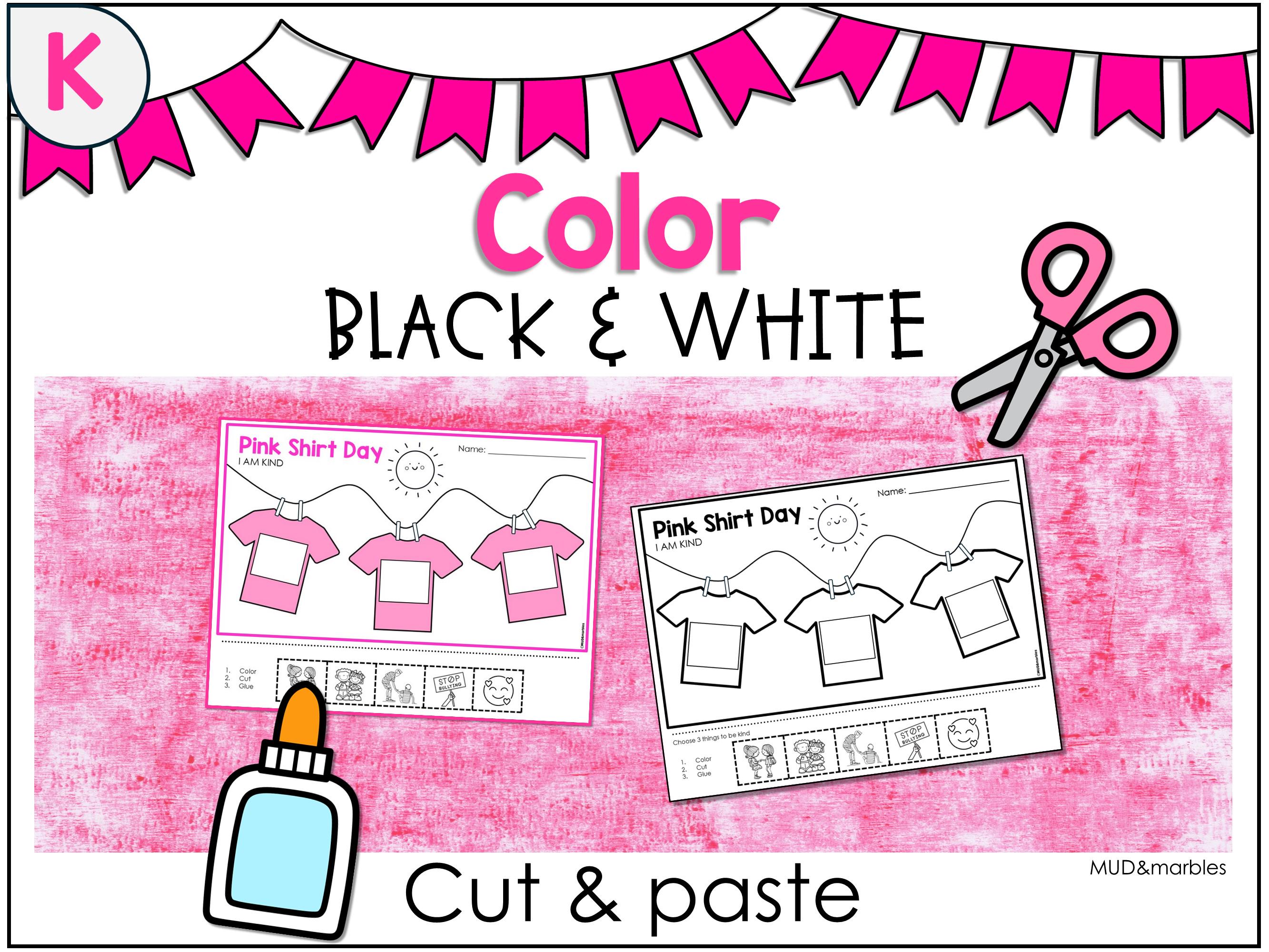 Easy Pink Shirt Day Kindness Fine Motor Activity - Etsy