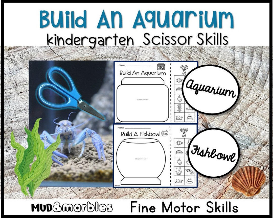 Build an Aquarium Scissor Skills - Etsy