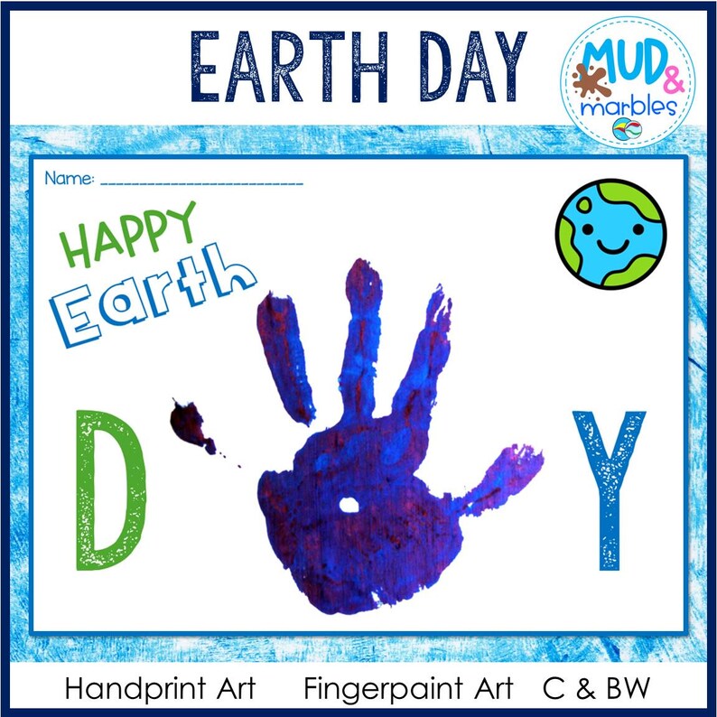 Earth Day Handprint Art Activity - Etsy