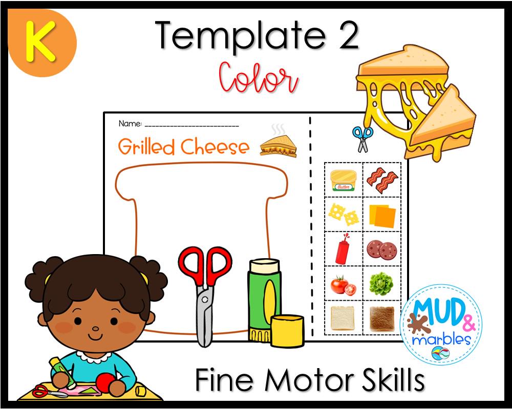 Build A Grilled Cheese Sandwich Scissor Skills - Etsy