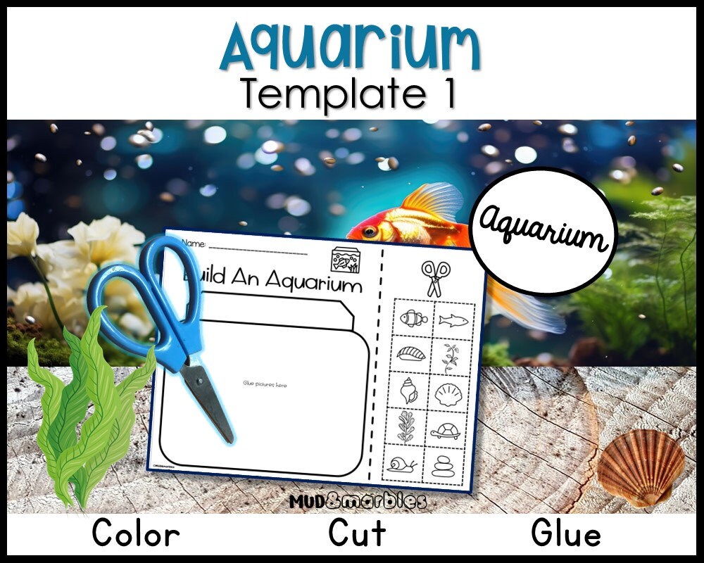 Build an Aquarium Scissor Skills - Etsy